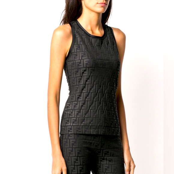 Fendi | Tops | New Fendi Ff Logo Sports Tank | Poshmark